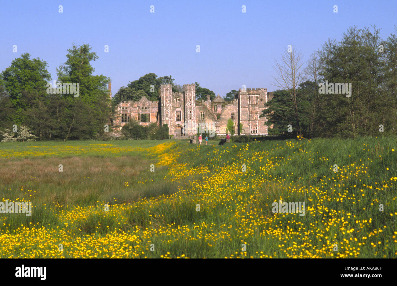 Cowdray House Ruin Midhurst West Sussex England Stock Photo - Alamy