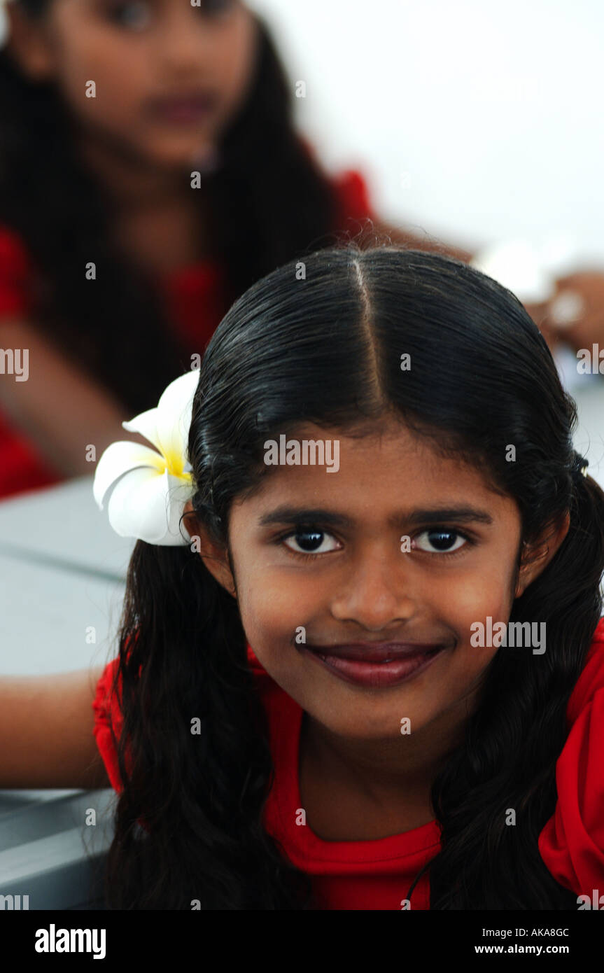 Maldives portrait of a girl Stock Photo - Alamy