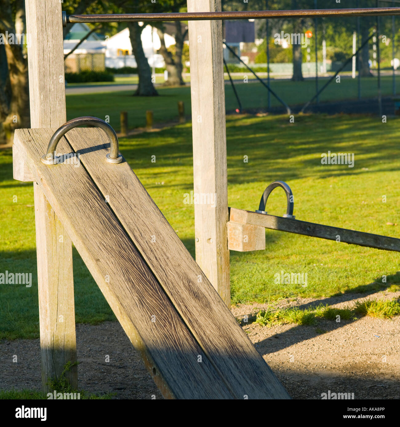 wooden climbing frame Stock Photo - Alamy
