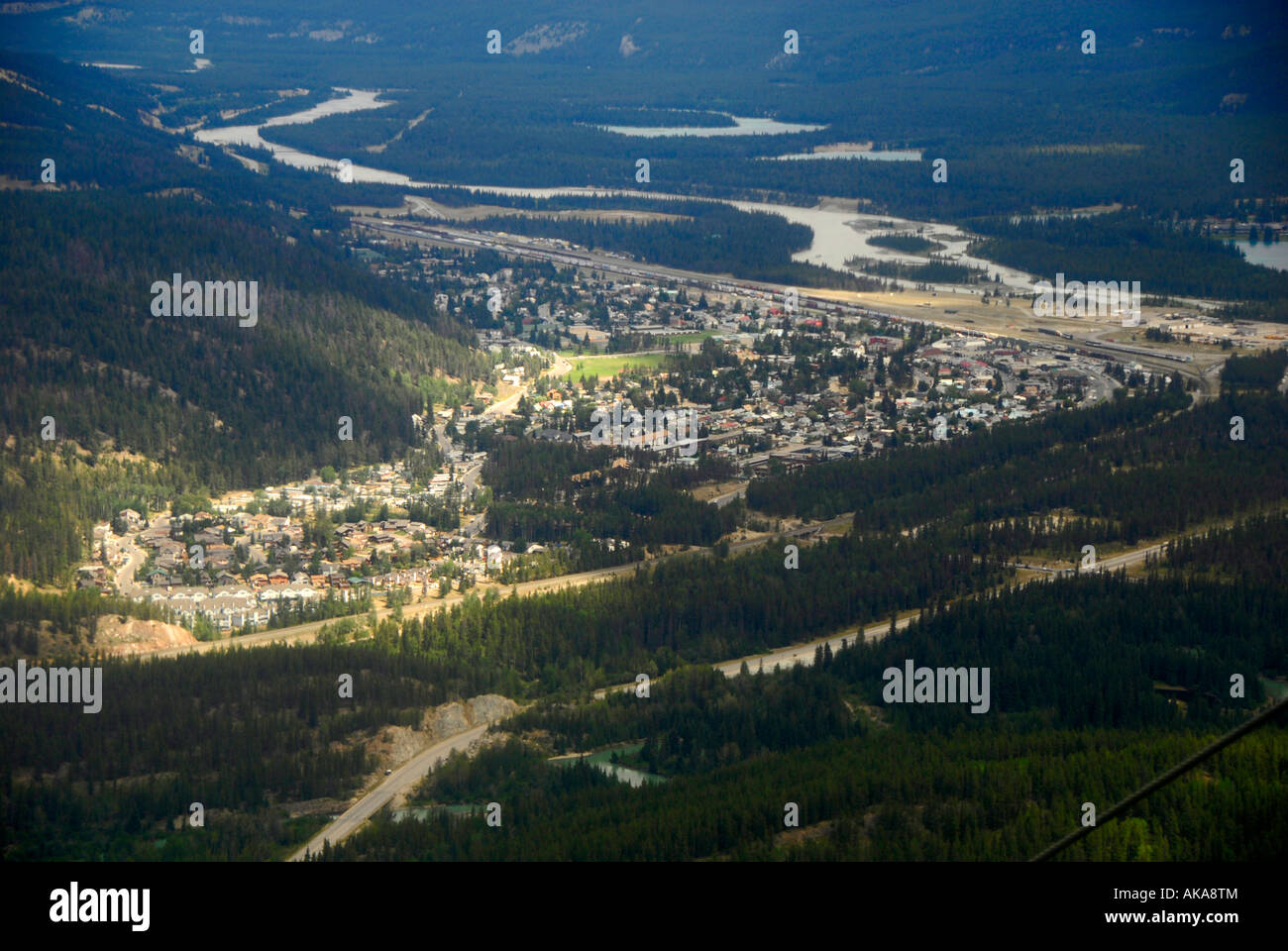View of Jasper Townsite Jasper National Park Alberta Canada from Jasper ...