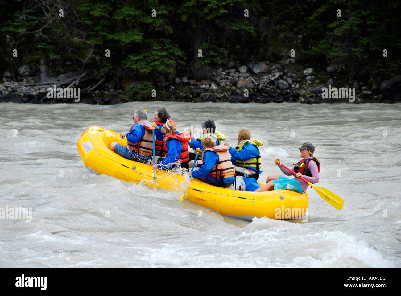 Jasper park white water rafting hi-res stock photography and images - Alamy