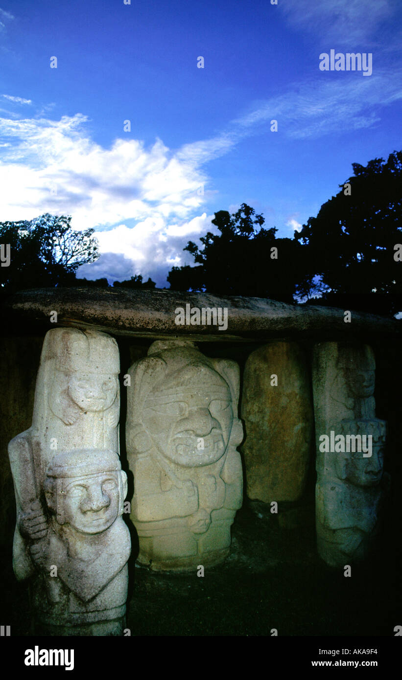 Precolombian sculpture san agustin archaeological park unesco hi-res ...