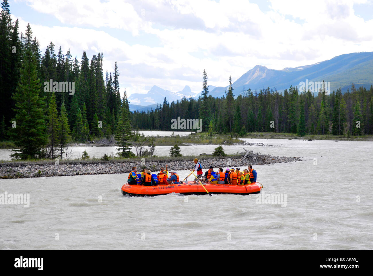 White Water Whitewater Raft Rafting Concession on Athabasca River ...