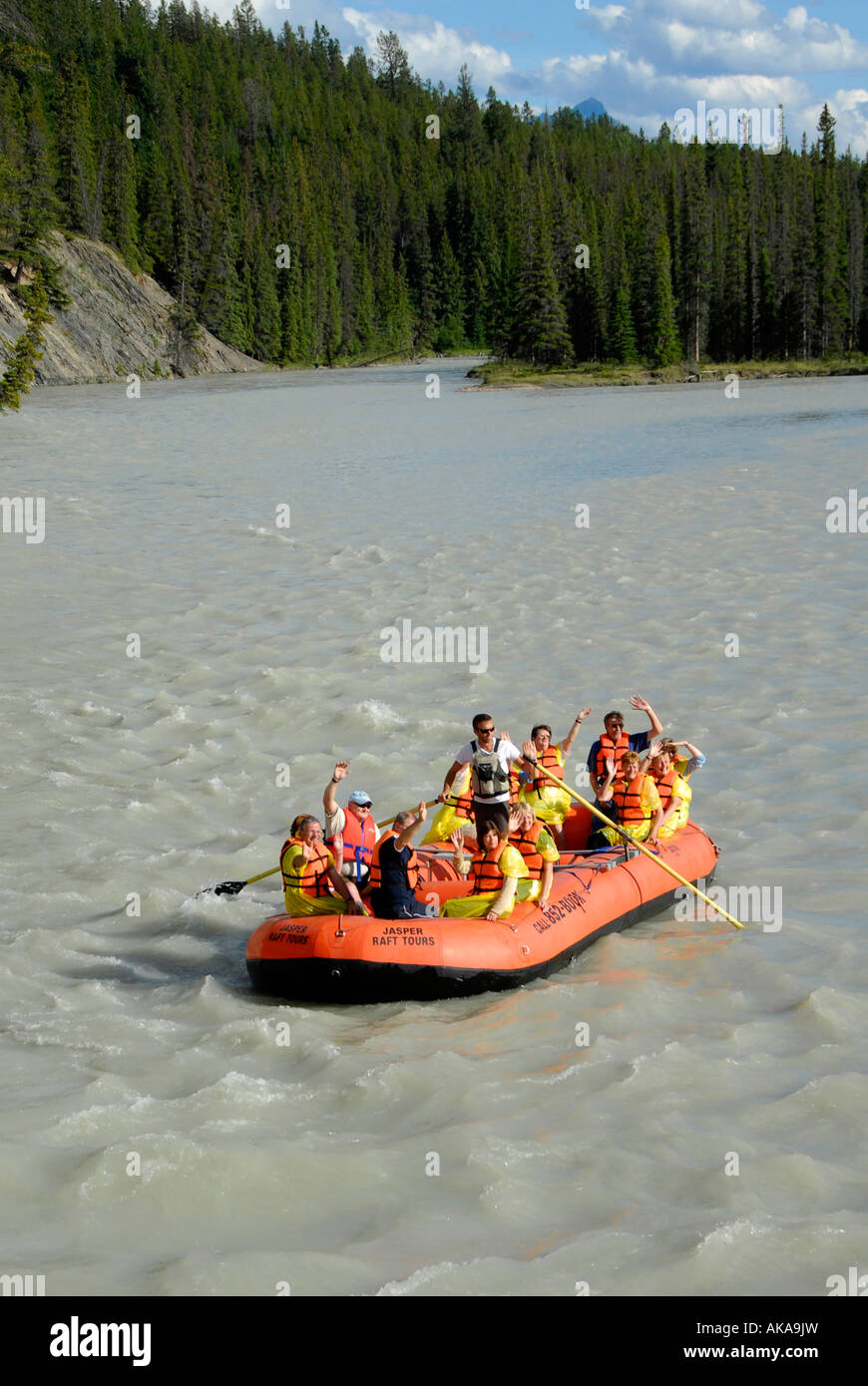 White Water Whitewater Raft Rafting Concession on Athabasca River ...