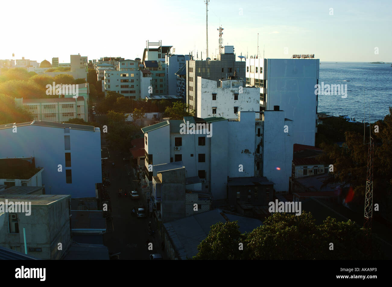 Maldives city male skyline hi-res stock photography and images - Alamy