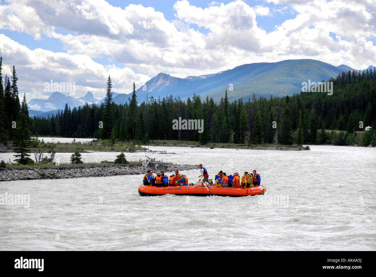 Athabasca river raft canada hi-res stock photography and images - Alamy