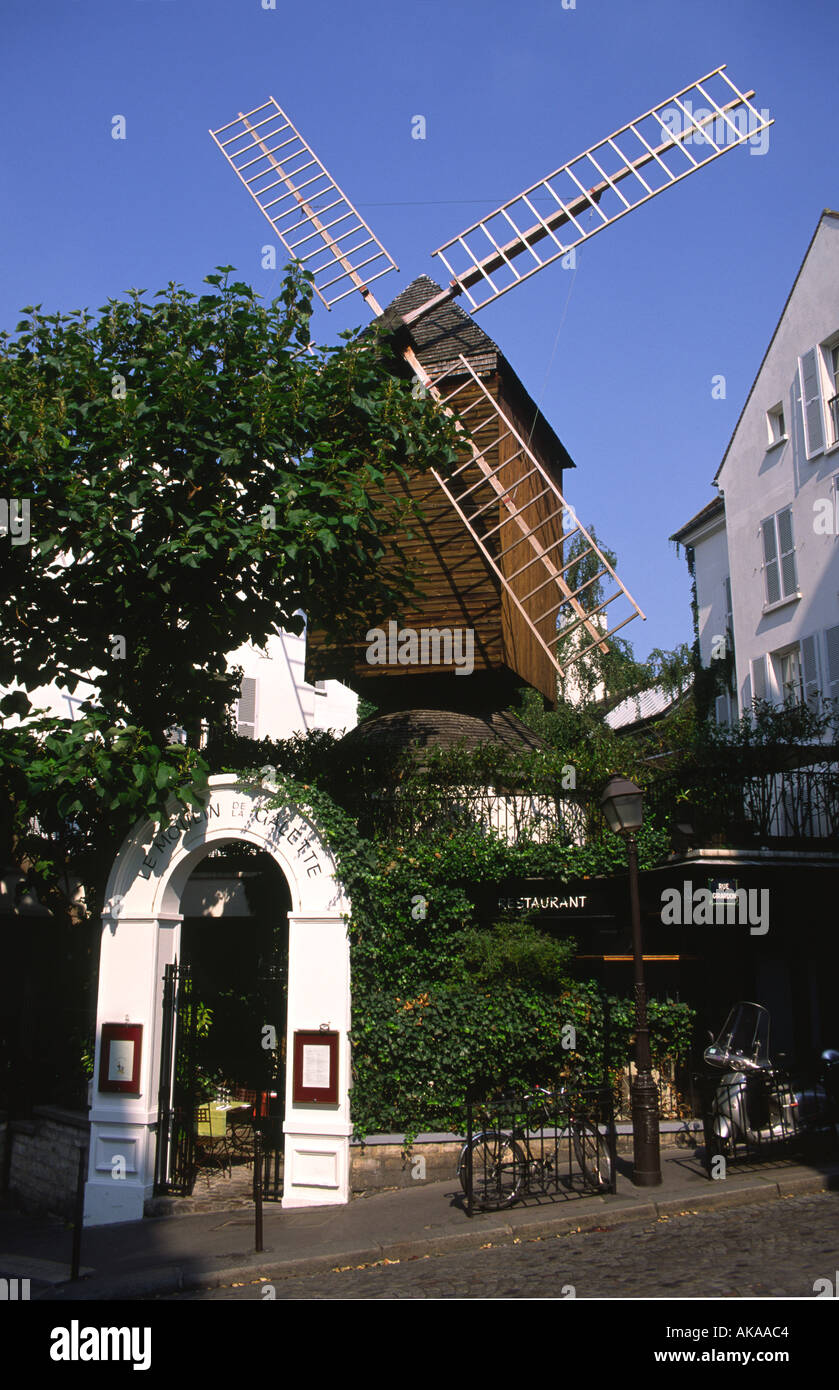 Windmill moulin de la galette paris hi-res stock photography and images ...
