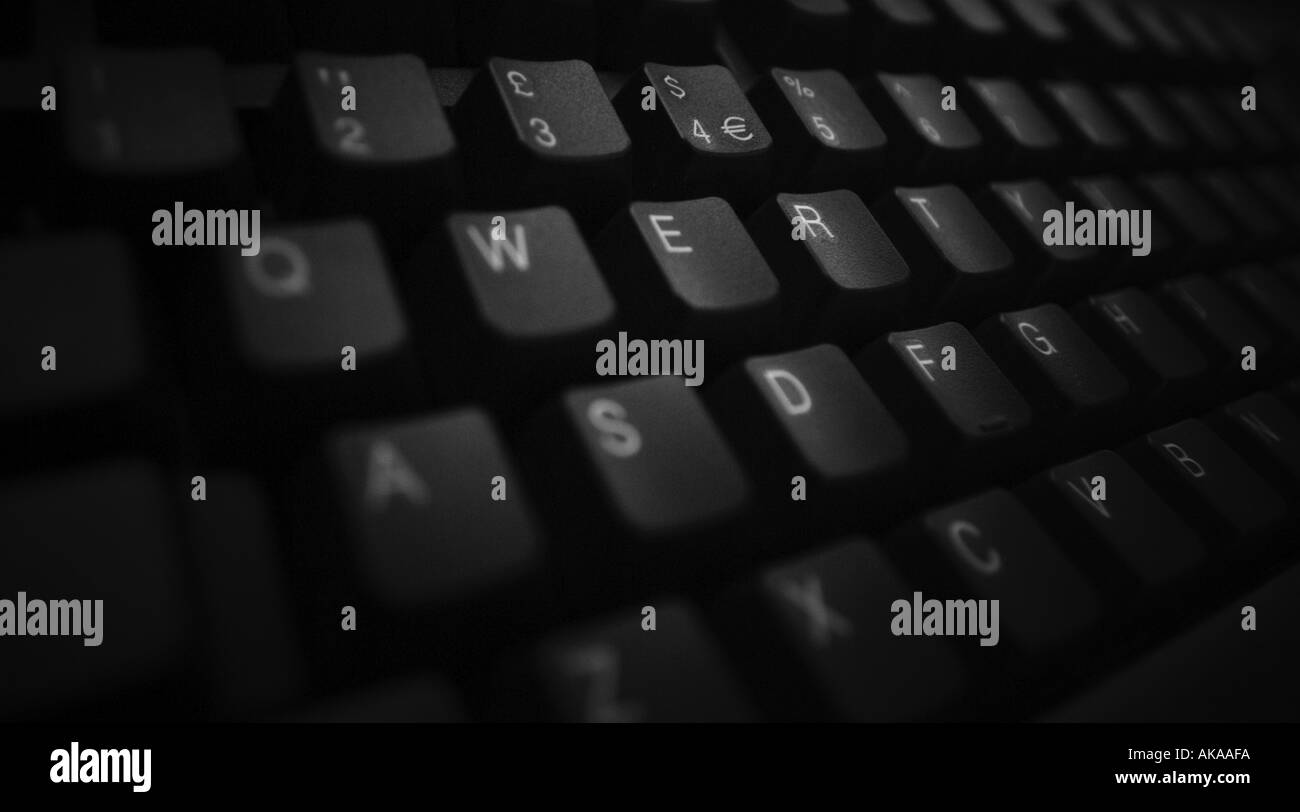 qwerty keyboard computer IT infomation technolgy PC IBM type write ...