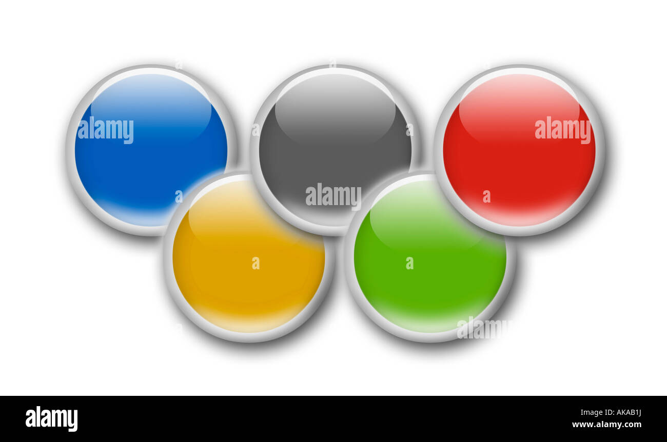 Olympic games Movement flag Stock Photo - Alamy