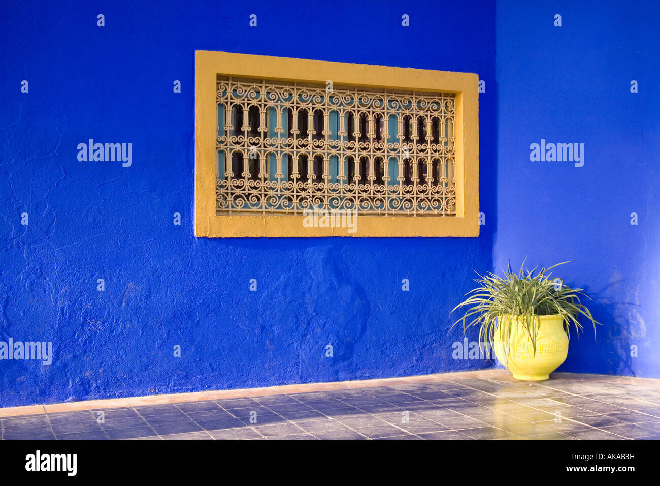 Traditional Moroccan iron work window Stock Photo - Alamy
