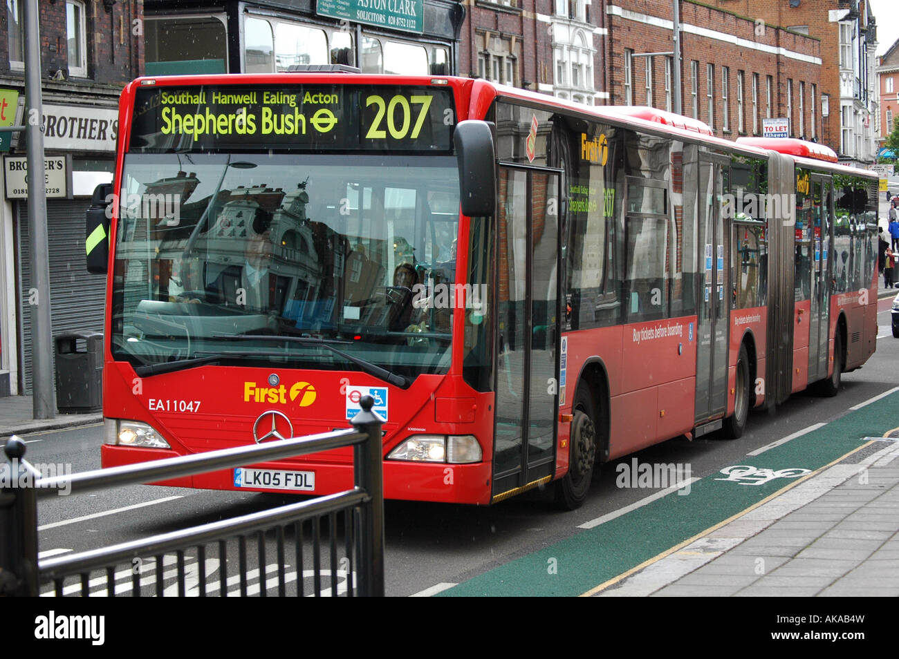Bendy Bus, West London Stock Photo - Alamy
