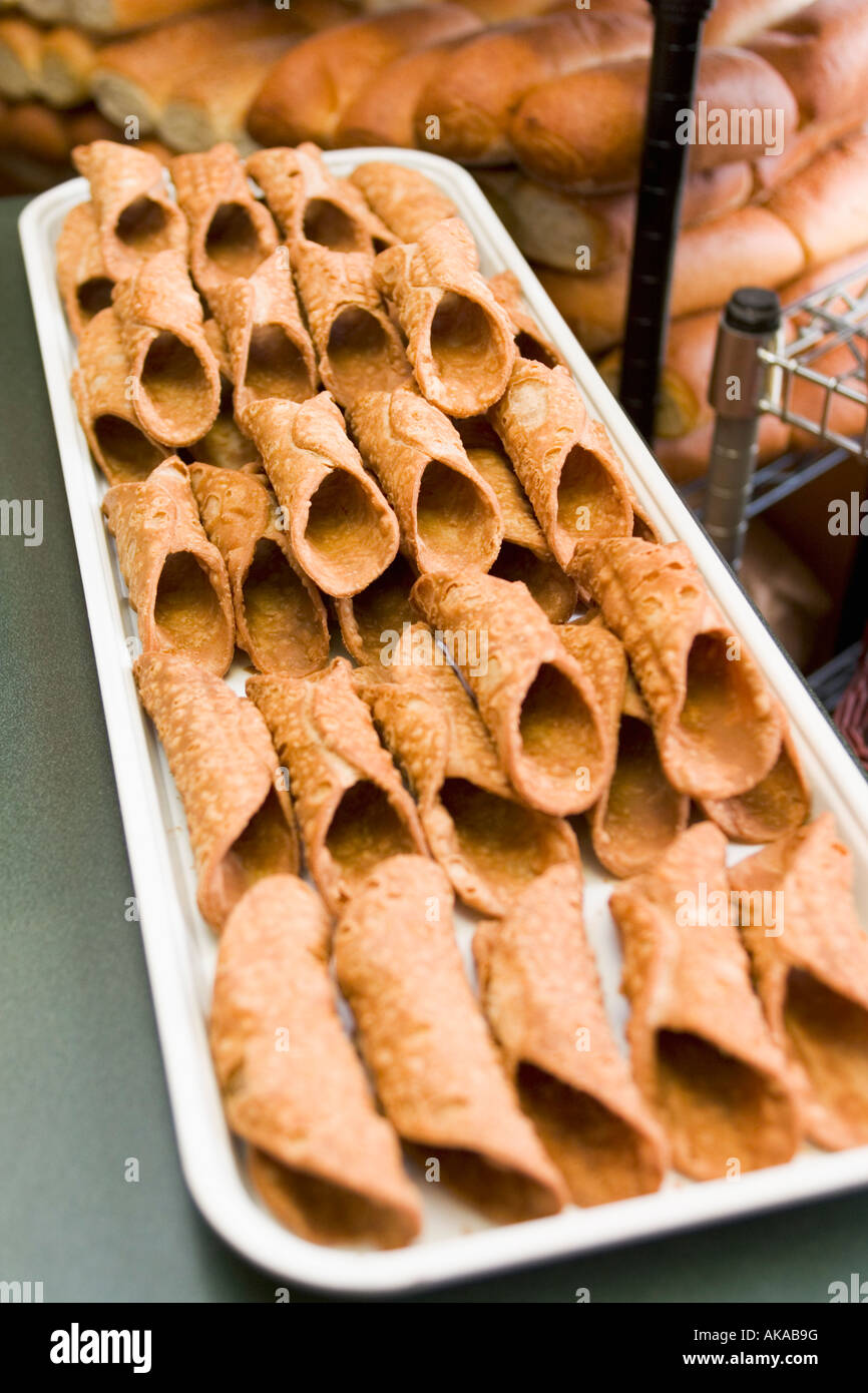 Cannoli shells hi-res stock photography and images - Alamy