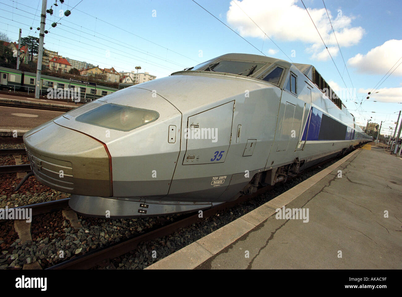 French TGV train at Besancon station in Easern France Stock Photo - Alamy
