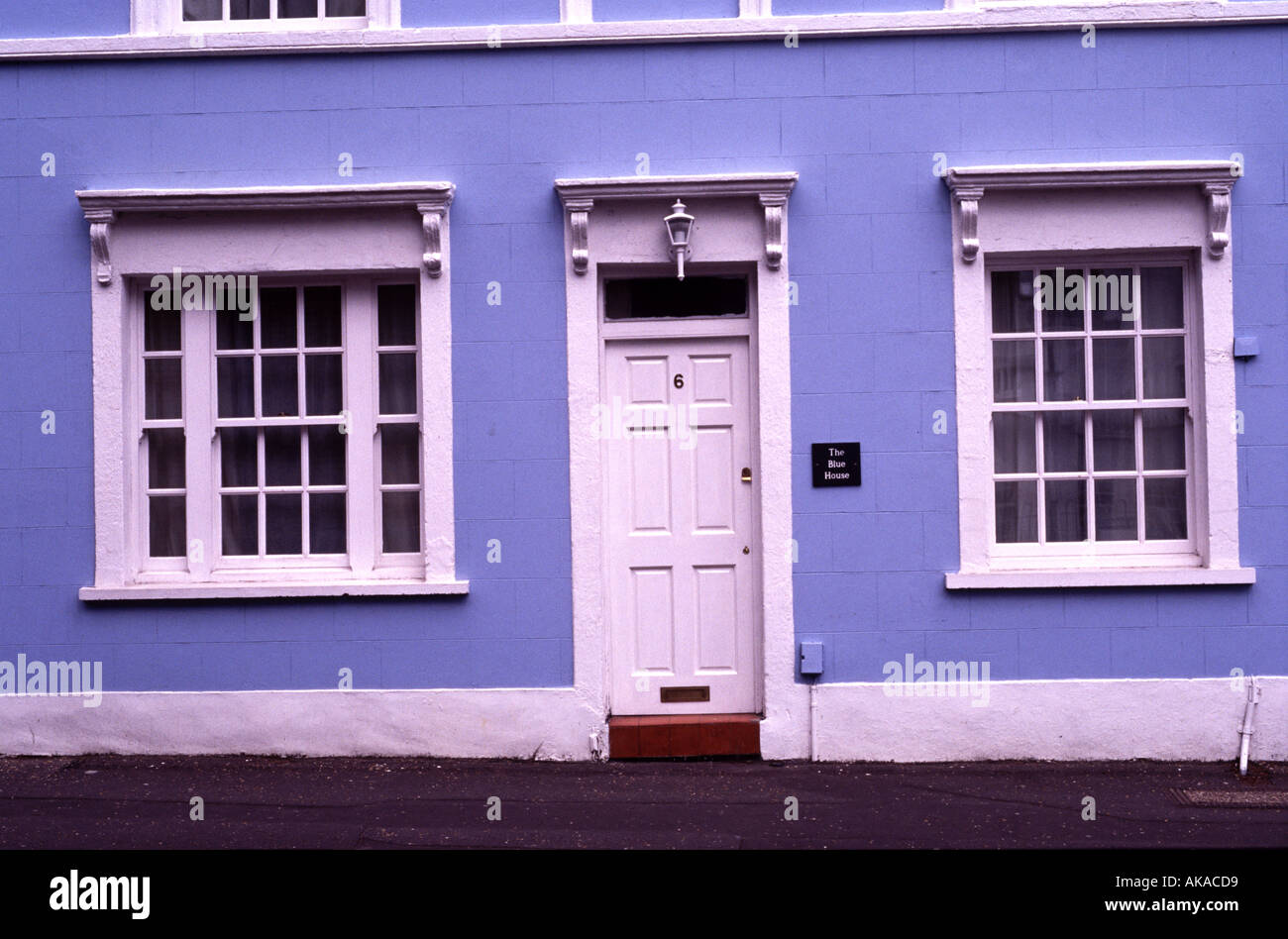 Blue House Hampton London Stock Photo - Alamy