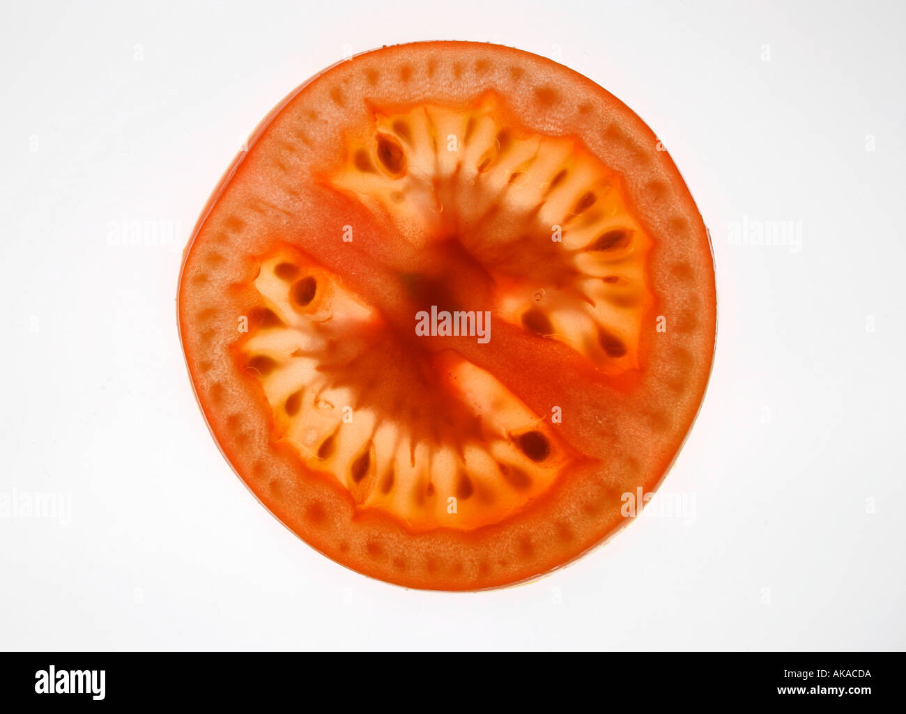 Single slice of tomato Stock Photo - Alamy