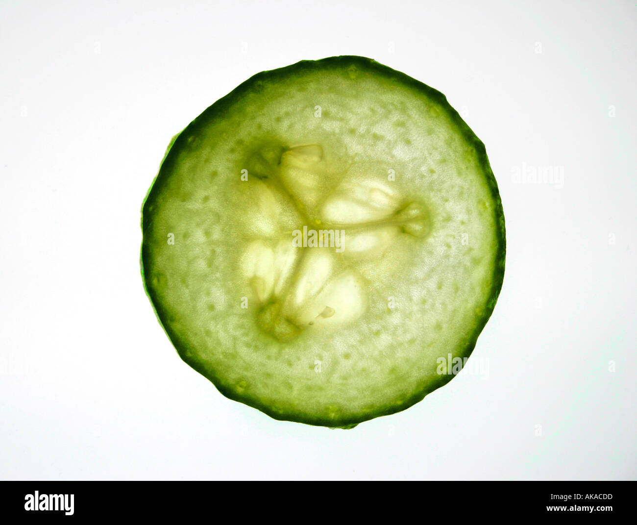 Single slice of cucumber Stock Photo - Alamy