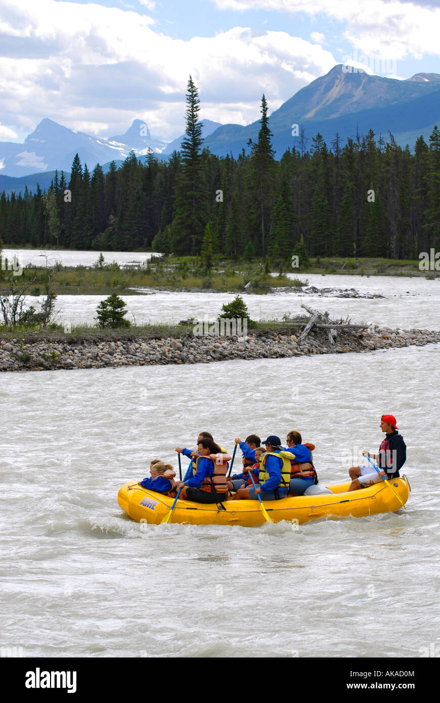 White Water Whitewater Raft Rafting Concession on Athabasca River ...