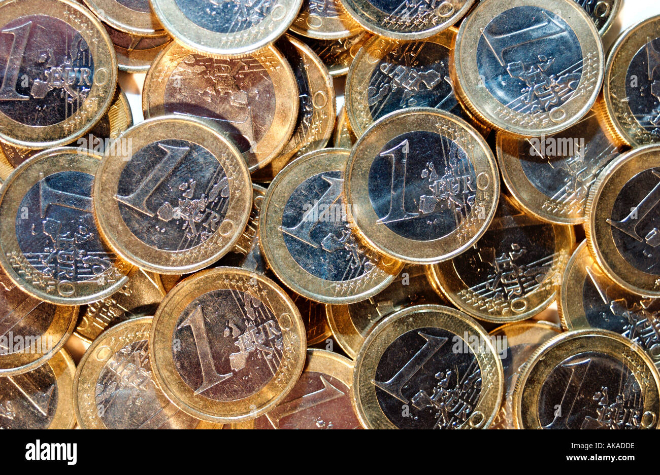 pile of many Euro Coins Stock Photo - Alamy