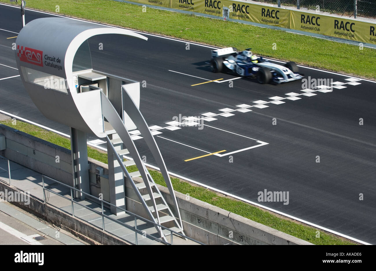 Car Race Track Finish Line