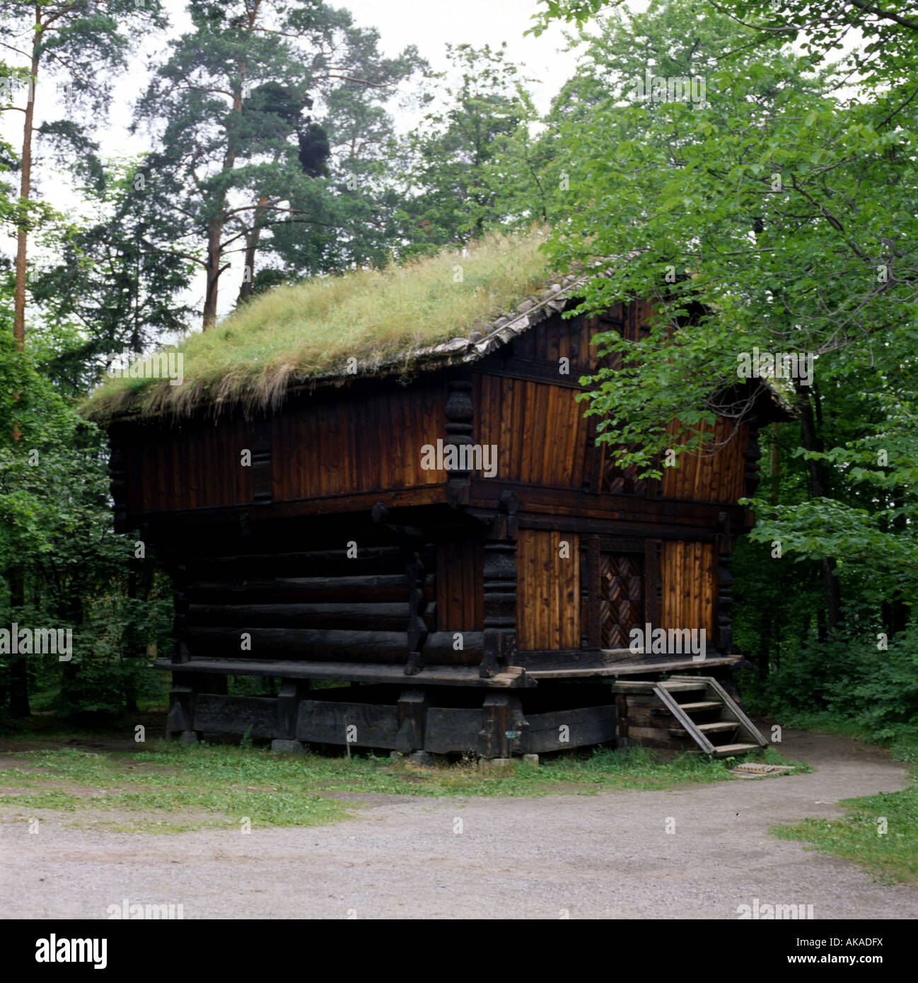 Medieval wooden house, Oslo, Norway Stock Photo - Alamy