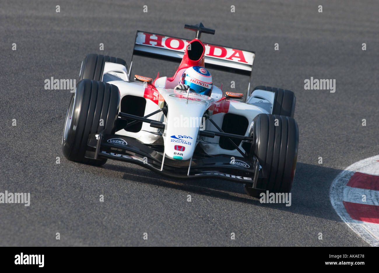 Jenson Button driving the BAR Honda Formula One Racecar in 2004 Stock Photo - Alamy