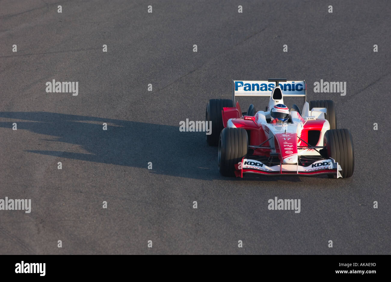 Olivier Panis driving his Toyota Formula One Racecar in 2004 Stock ...