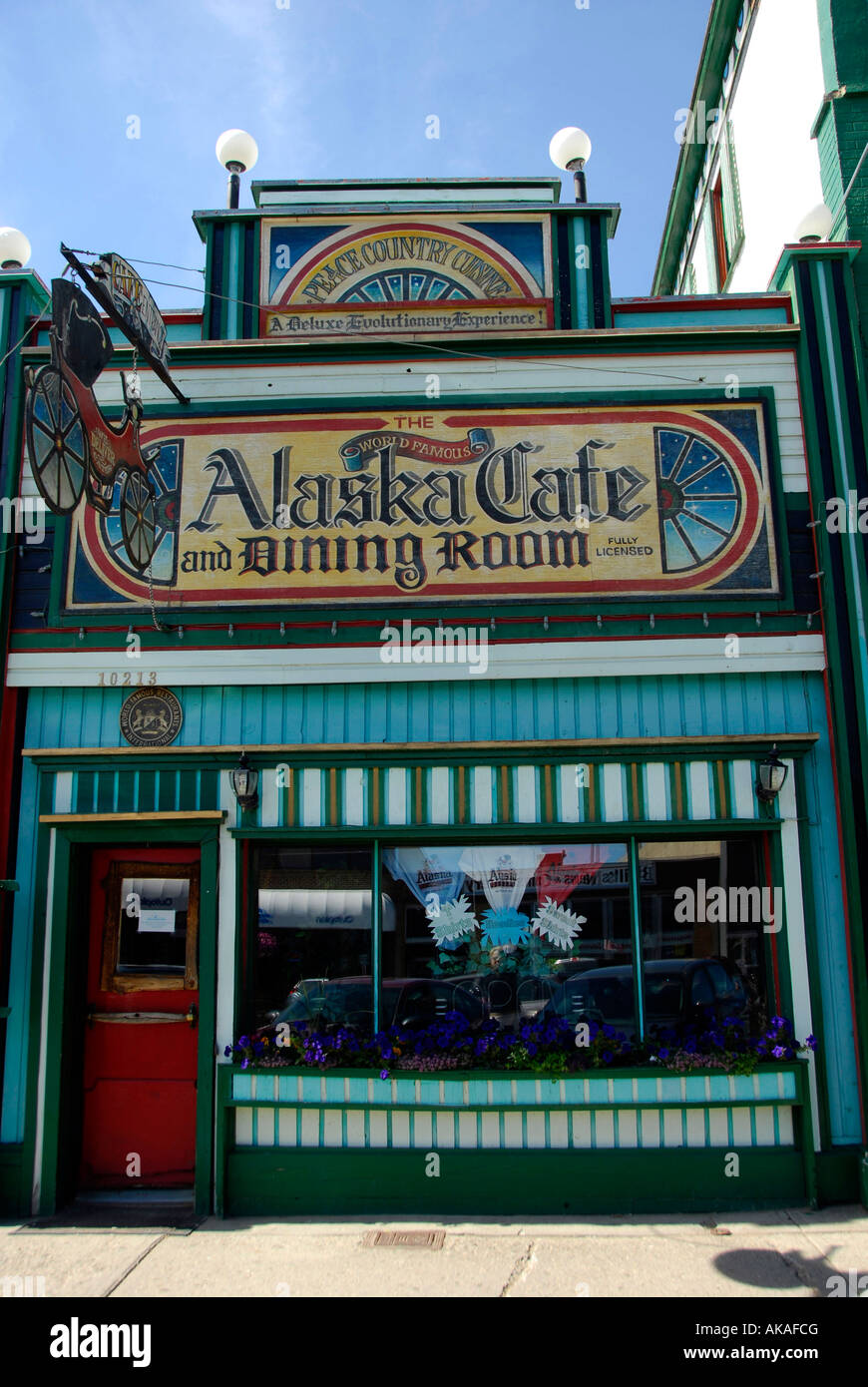 Alaska Cafe Dawson Creek British Columbia B C Canada Mile Zero City ...