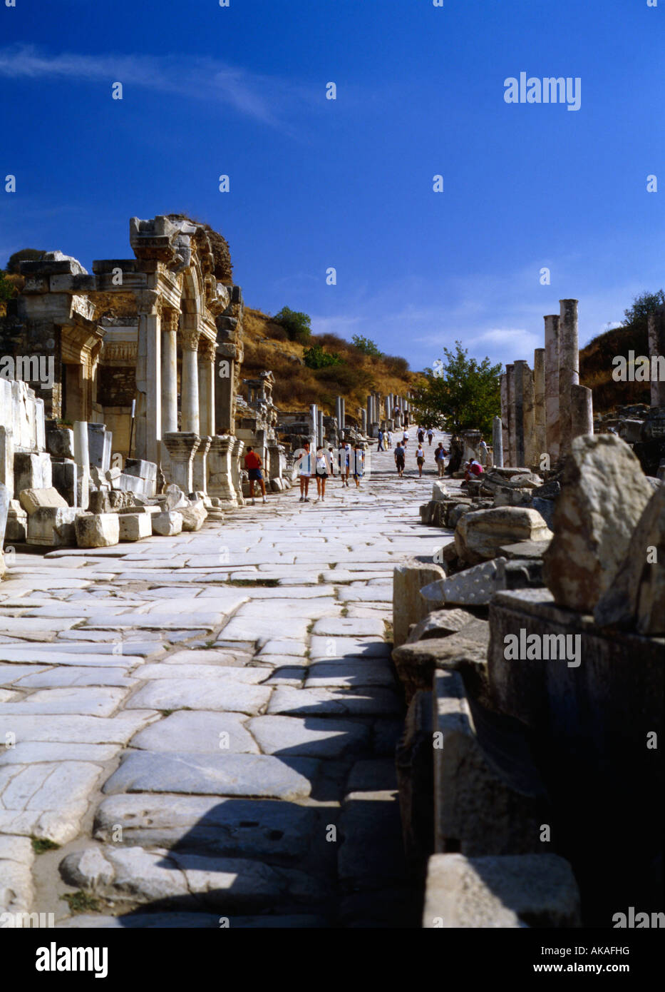 Curetes street in ancient hi-res stock photography and images - Alamy