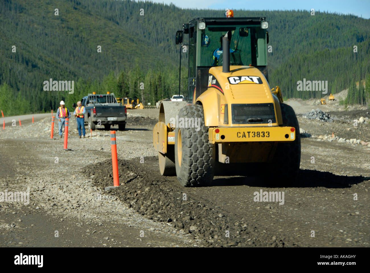 Alaska road construction hi-res stock photography and images - Alamy