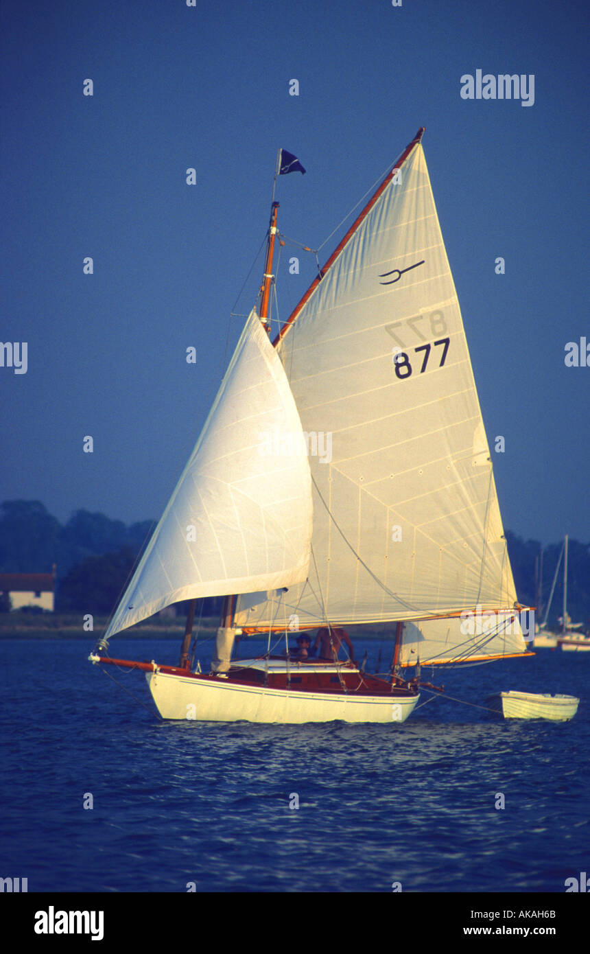 Gaff rigged cutter river deben hi-res stock photography and images - Alamy