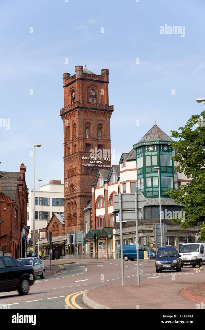 Hamilton Square Station tower in Birkenhead, England Stock Photo - Alamy