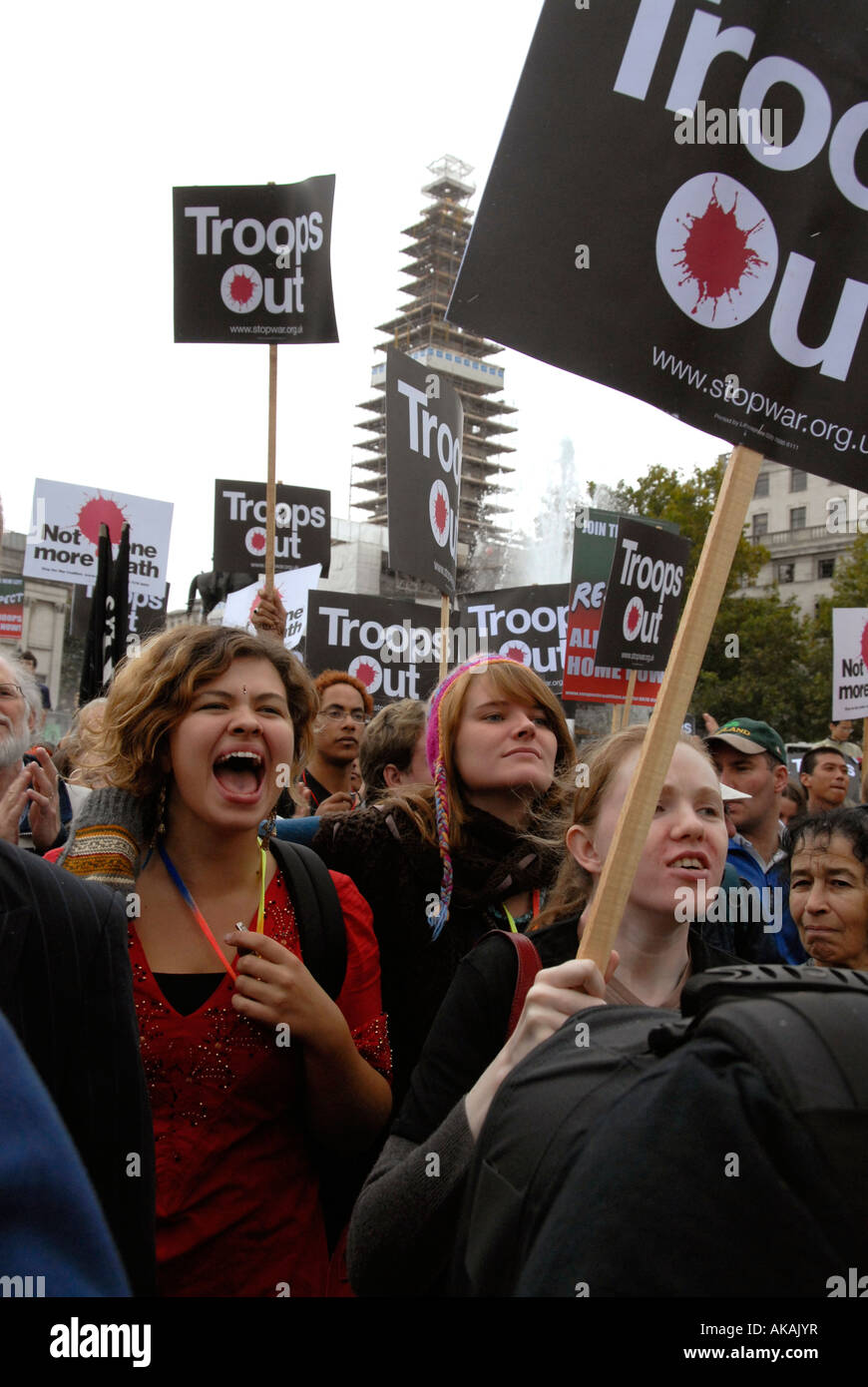 Stop the War demonstration Oct 8th 2007 which initially was banned but ...