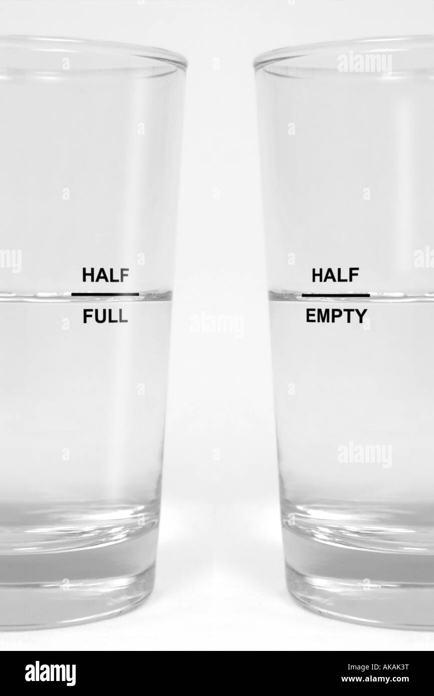 Glass half full / glass half empty Stock Photo - Alamy Glass half full / glass half empty Stock Photo - Alamy