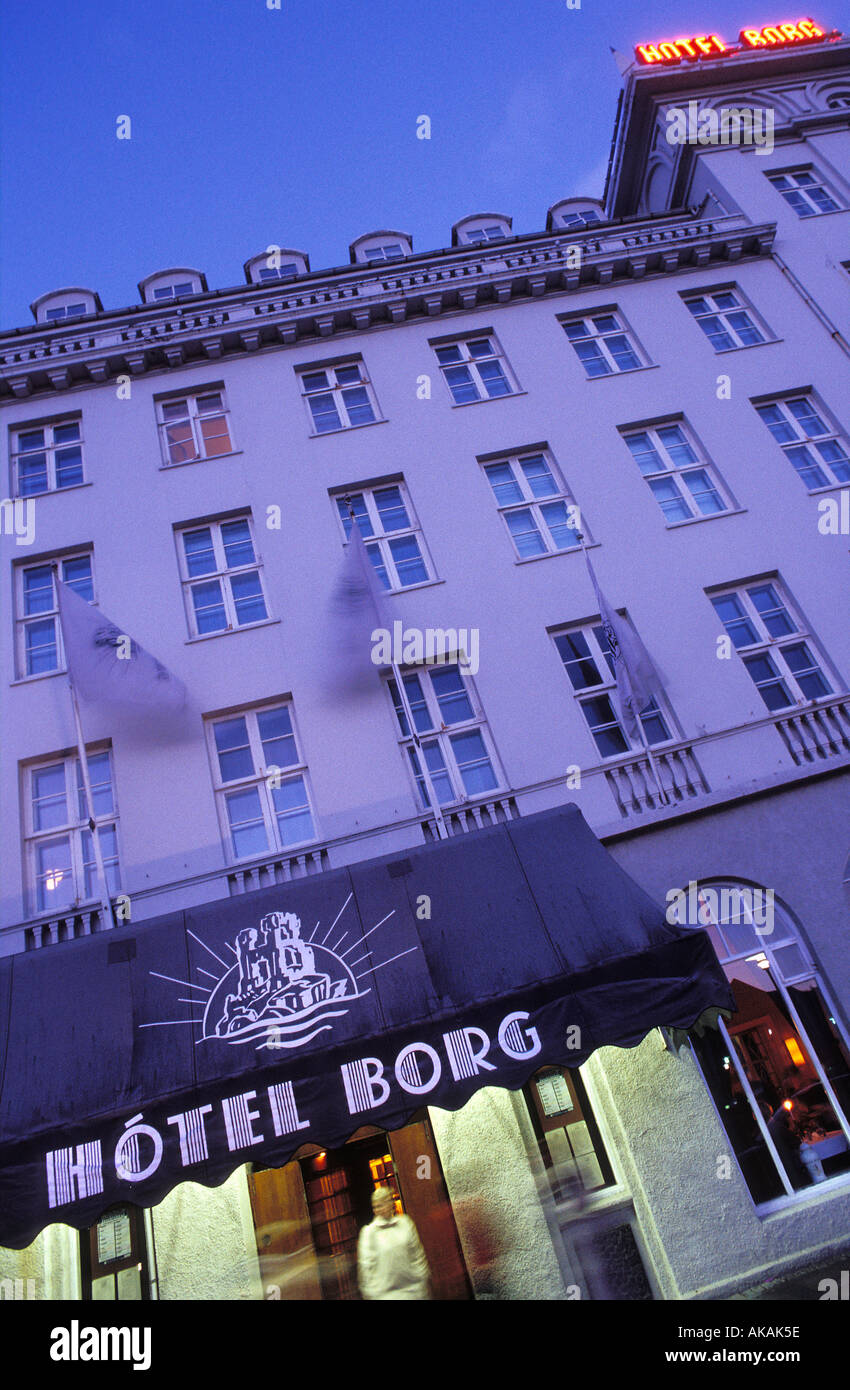 Hotel Borg in Reykjavik Stock Photo - Alamy