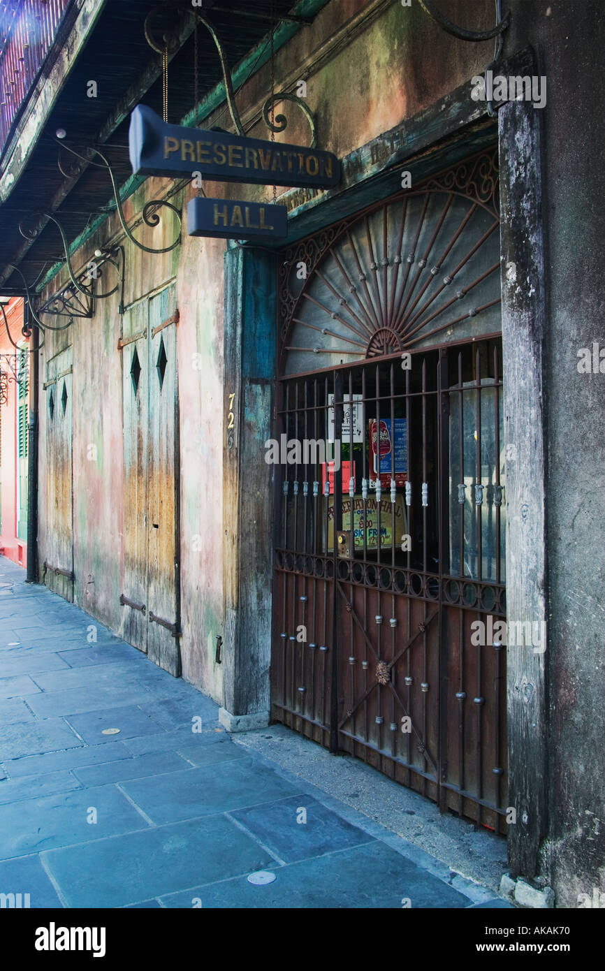 New Orleans Jazz music venue Preservation Hall Located just off Borbon ...