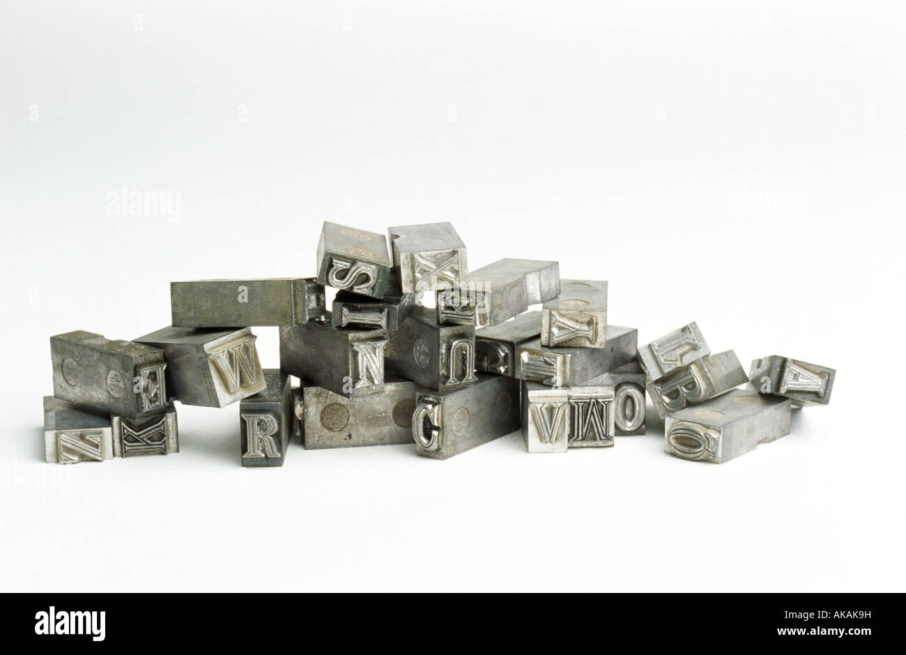 Type set letters Stock Photo - Alamy