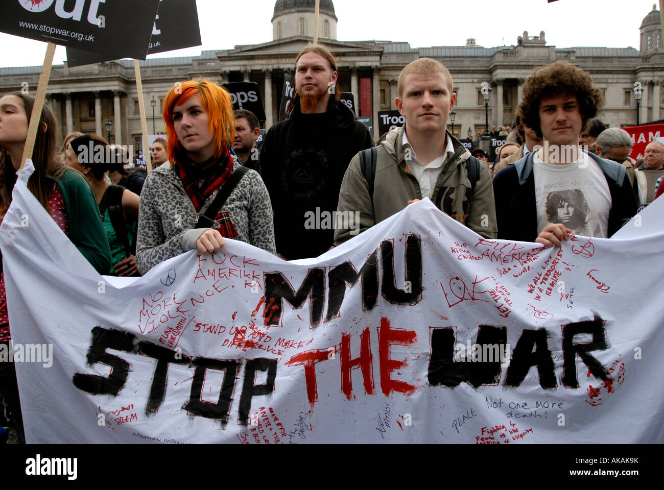 Stop the War demonstration Oct 8th 2007 which initially was banned but ...