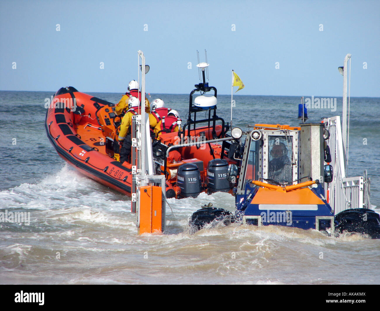 Sheringham Inshore Lifeboat Launch Stock Photo - Alamy