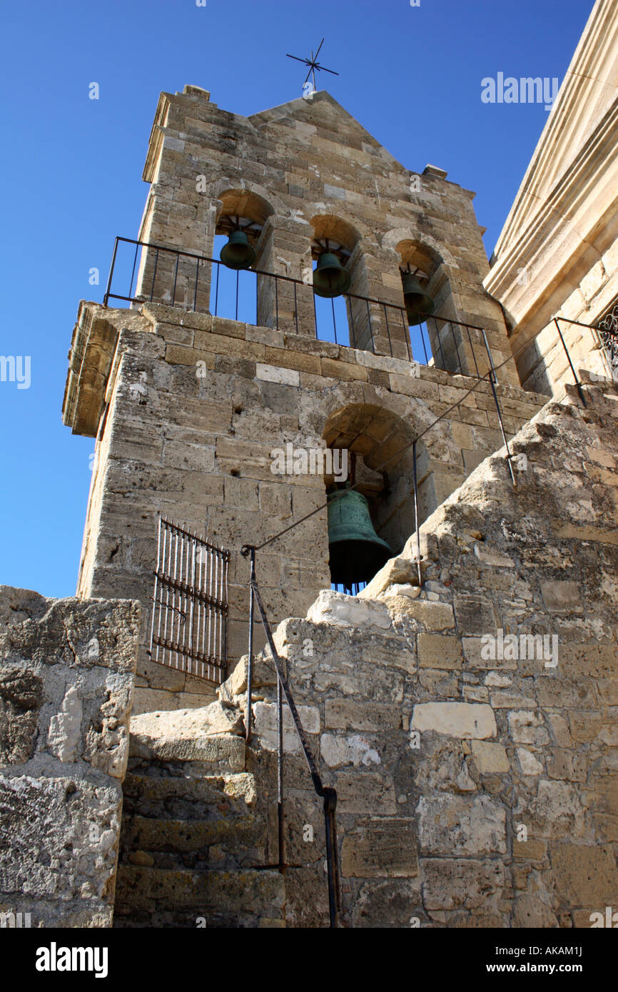 Belltower of Saint Nicholas church, Solomos Square, Zakynthos town ...