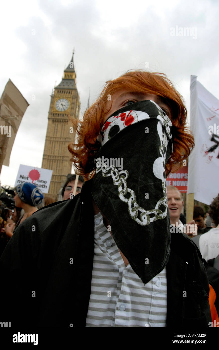 Stop the War demonstration Oct 8th 2007 which initially was banned but ...