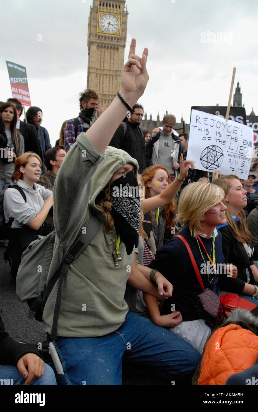 Stop the War demonstration Oct 8th 2007 which initially was banned but ...