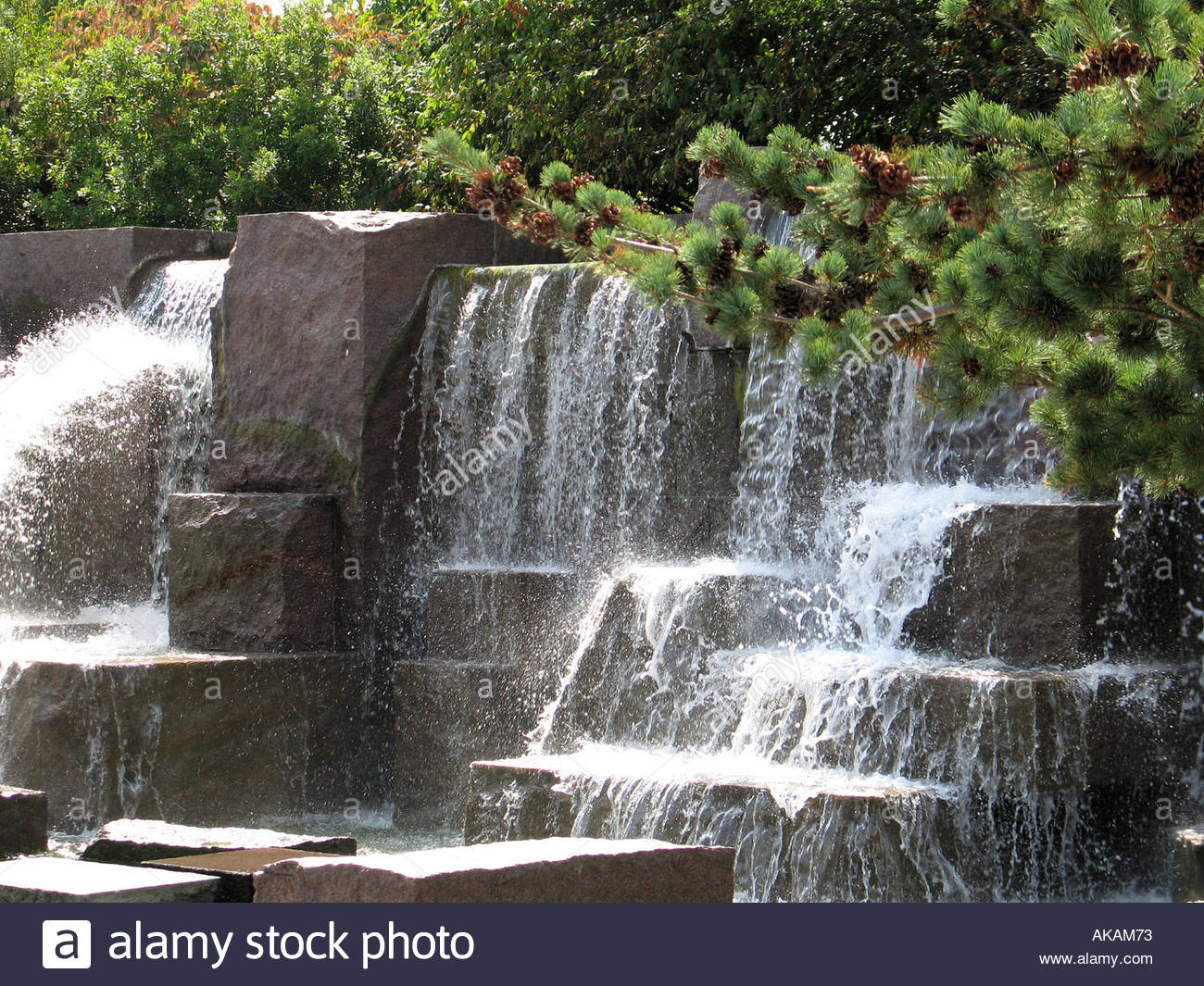 Franklin Delano Roosevelt Memorial Washington Waterfall High Resolution ...