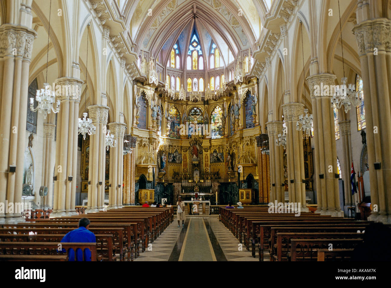 Interior of a church in the El Cerro section of Havana Cuba Stock Photo ...
