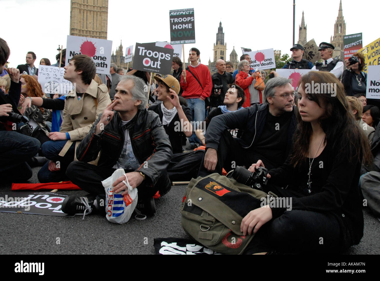 Stop the War demonstration Oct 8th 2007 which initially was banned but ...