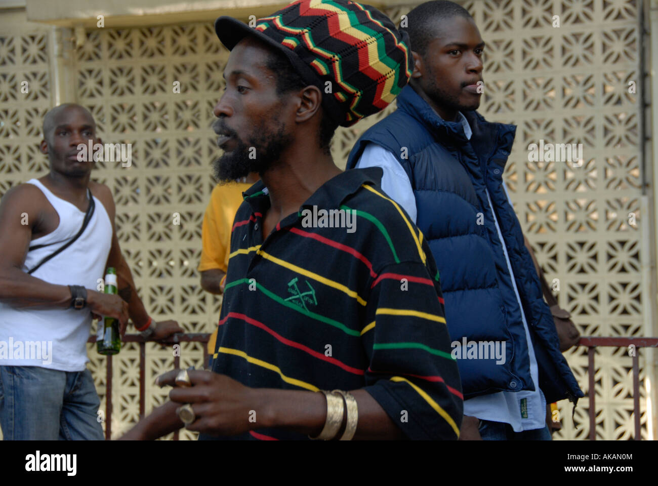 rastaman with cap in streets of West london Stock Photo - Alamy