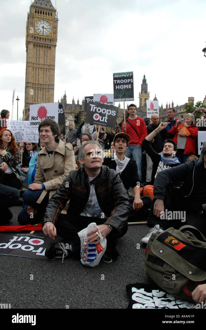 Stop the War demonstration Oct 8th 2007 which initially was banned but ...