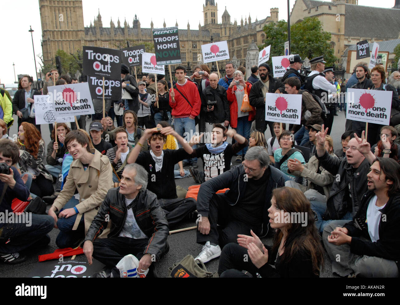 Stop the War demonstration Oct 8th 2007 which initially was banned but ...