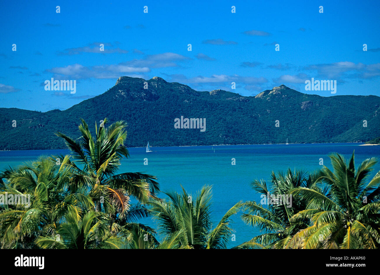Hook Island from Hayman Island Whitsunday Queensland Australia with ...