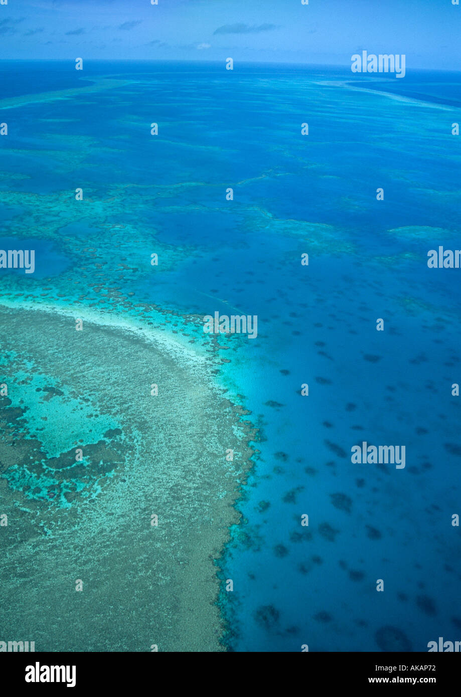 Aerial view of Hardy Reef Great Barrier Reef Australia Stock Photo - Alamy