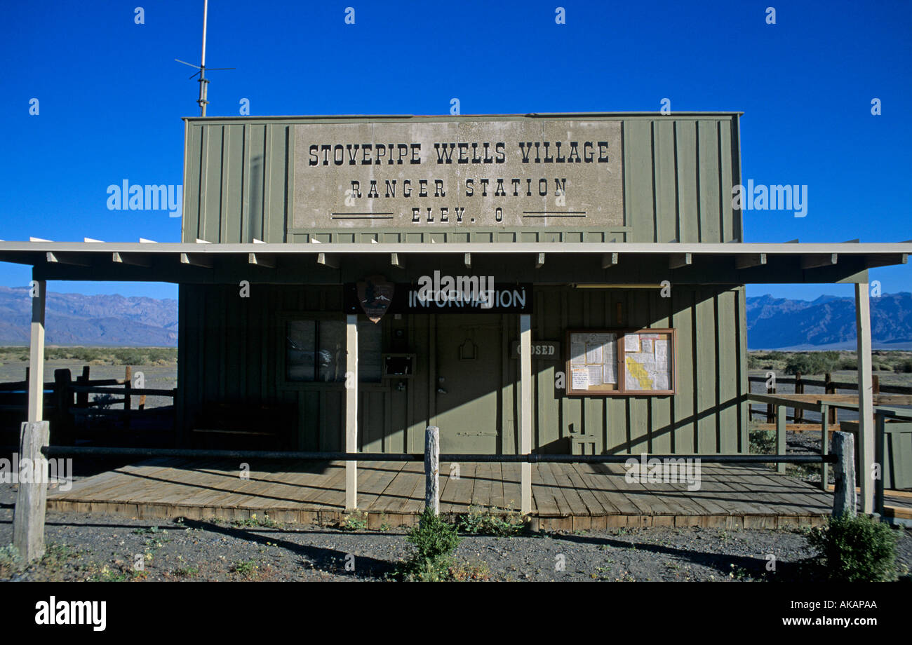 Stovepipe Wells Ranger station Death Valley California USA Stock Photo ...